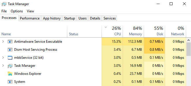 Windows 10/11: Task Manager Improvements in Build 18988